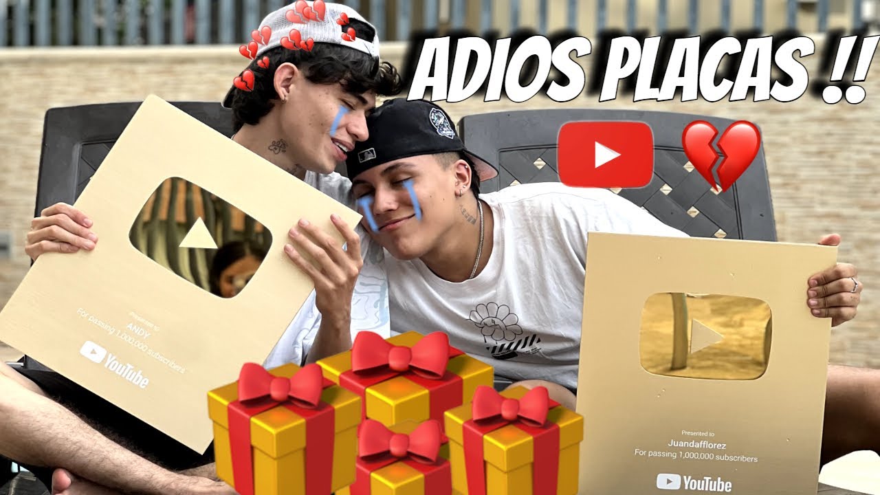 Regalamos nuestras PLACAS de Youtube/Especial 1MILLON de seguidores ...
