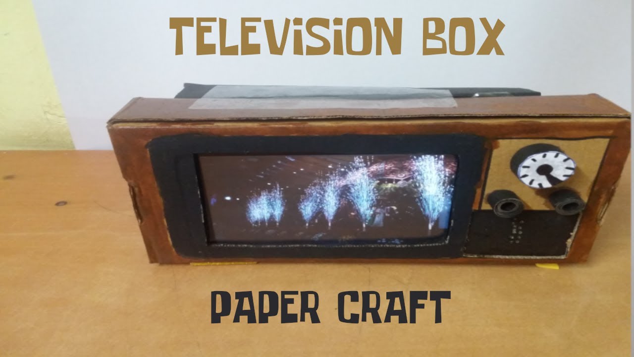 Television Box Paper craft | Easy craft - YouTube
