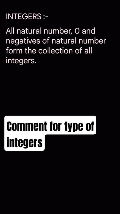 definition of integer - YouTube