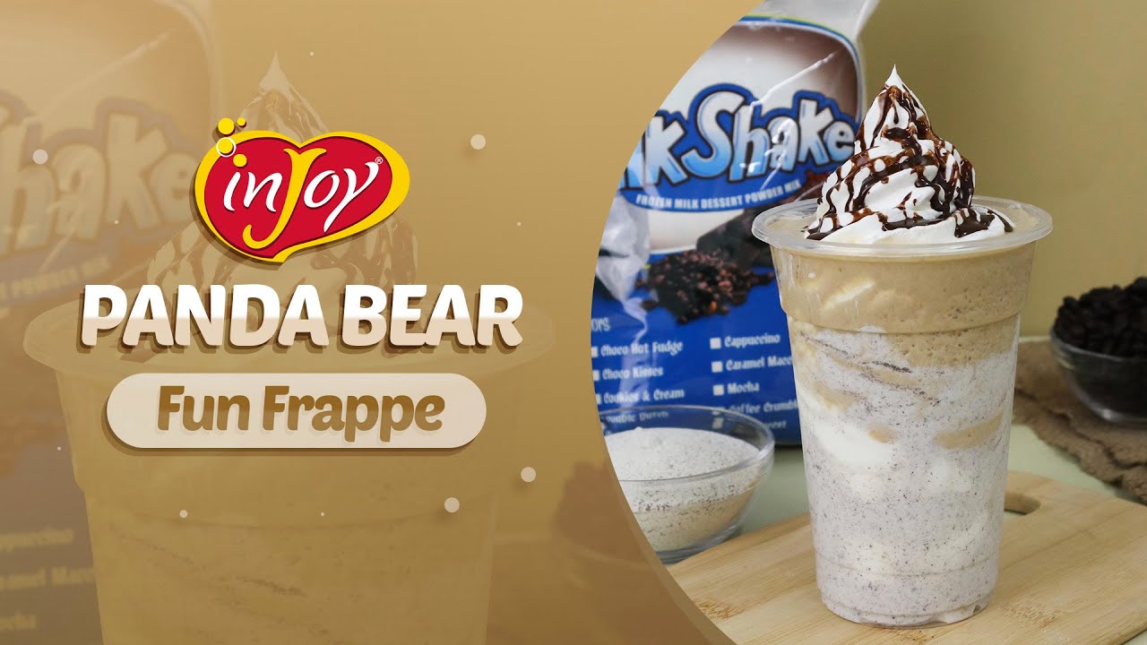 How to make Panda Bear Fun Frappe | inJoy Philippines Offical - YouTube