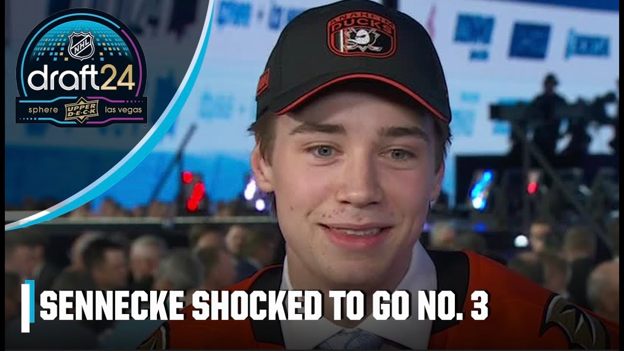Beckett Sennecke was SHOCKED to be drafted No. 3 overall | 2024 NHL ...