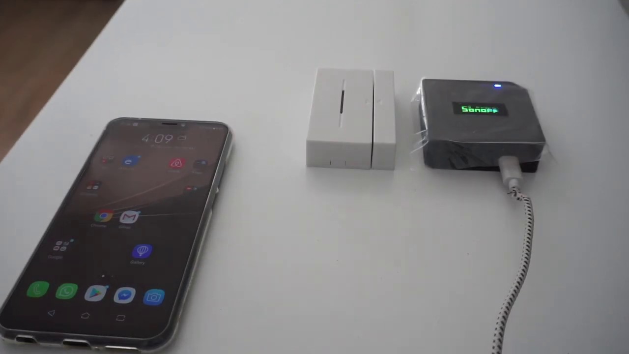 Smart Home. Sonoff DW1 433Mhz door and windows alarm, installing and ...