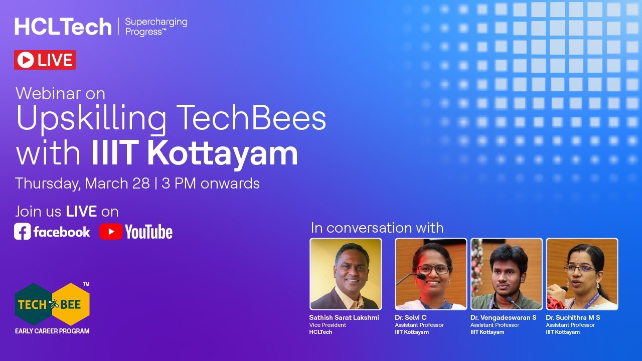 Upskilling TechBees with IIIT Kottayam - YouTube