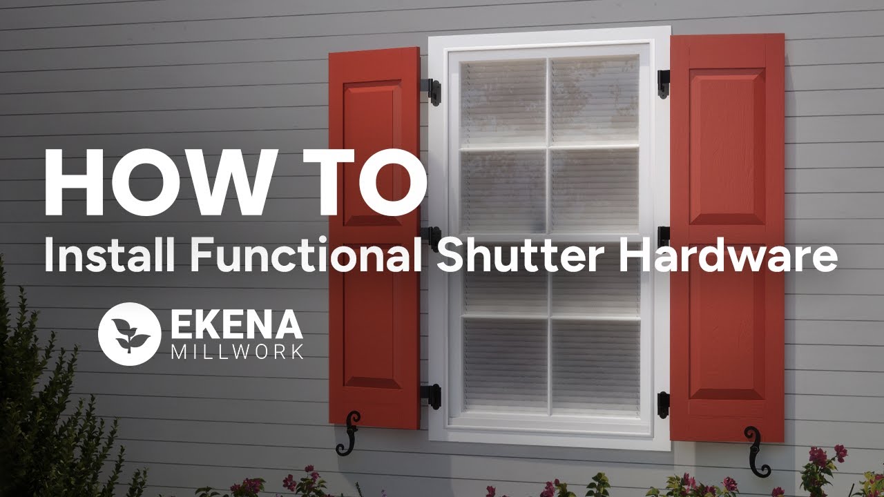 HOW TO: Install Exterior Functional Shutter Hardware - YouTube