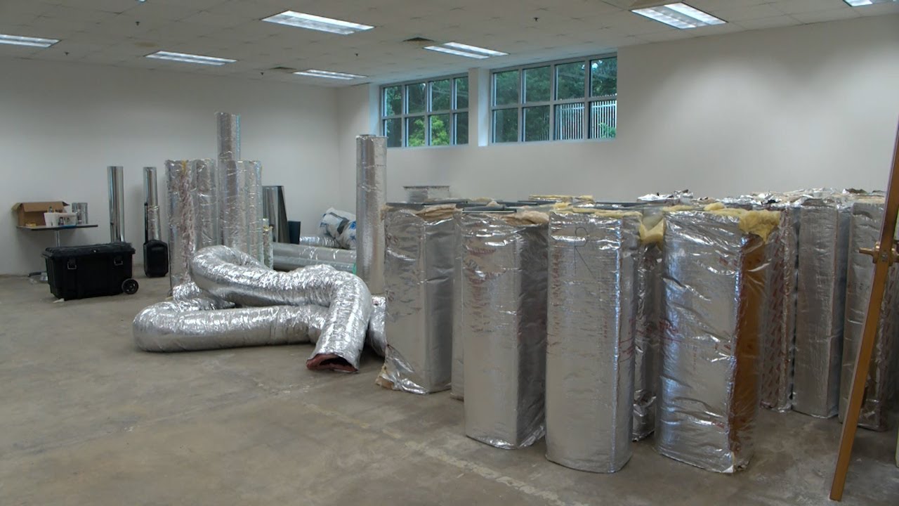 Gray library begins work on new location - YouTube