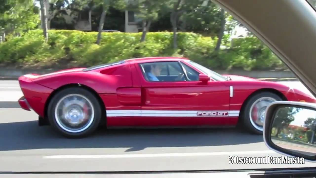 Red Ford GT On The Road - YouTube