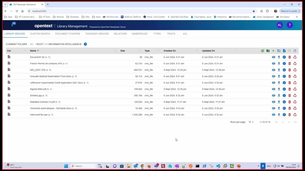 OpenText Information Intelligence Thrust API Demo - YouTube