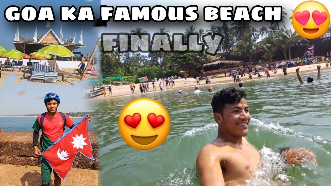 goa ka famous beach ⛱️ 😍 finally 🇳🇵 Nepal to Bharat 🇮🇳 cycle yatra 🚲 rc ...