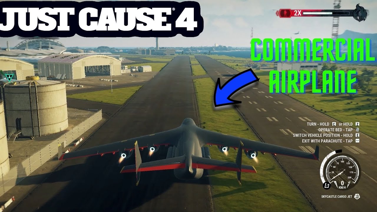 Flying Commercial Airplane In Just Cause 4 #stunts#commercial airplane ...