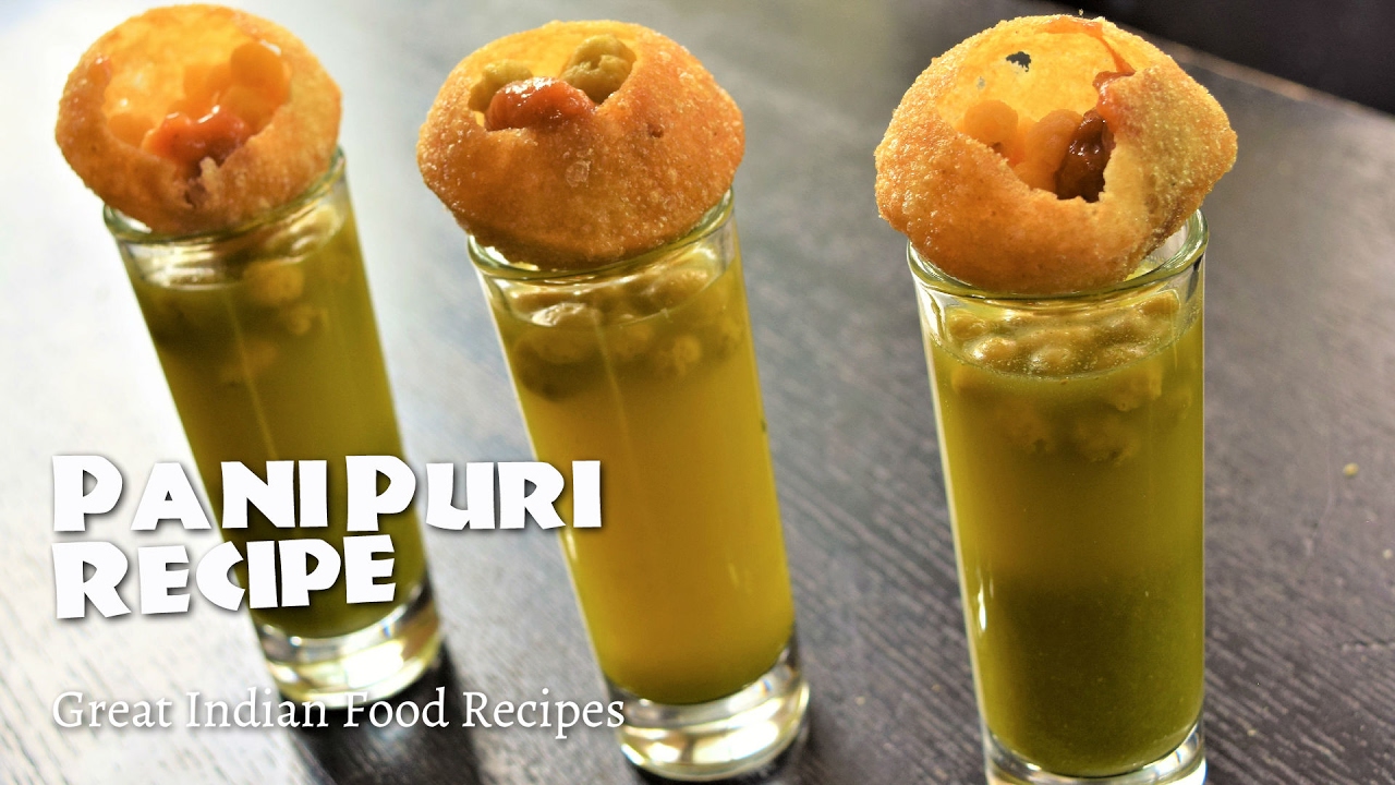 Pani Puri recipe | Mumbai paani puri | Pani Poori street food recipe ...