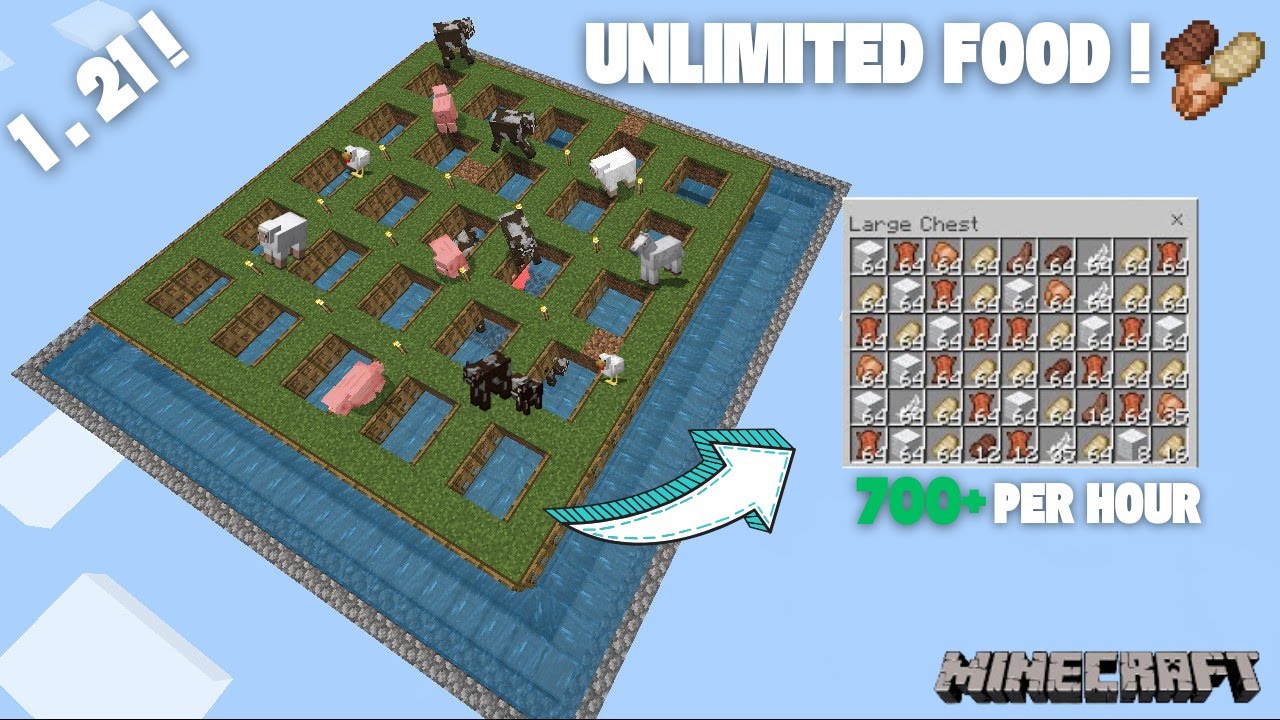 EASY 1.21 AUTOMATIC FOOD FARM in Minecraft | Ultimate Survival Guide ...