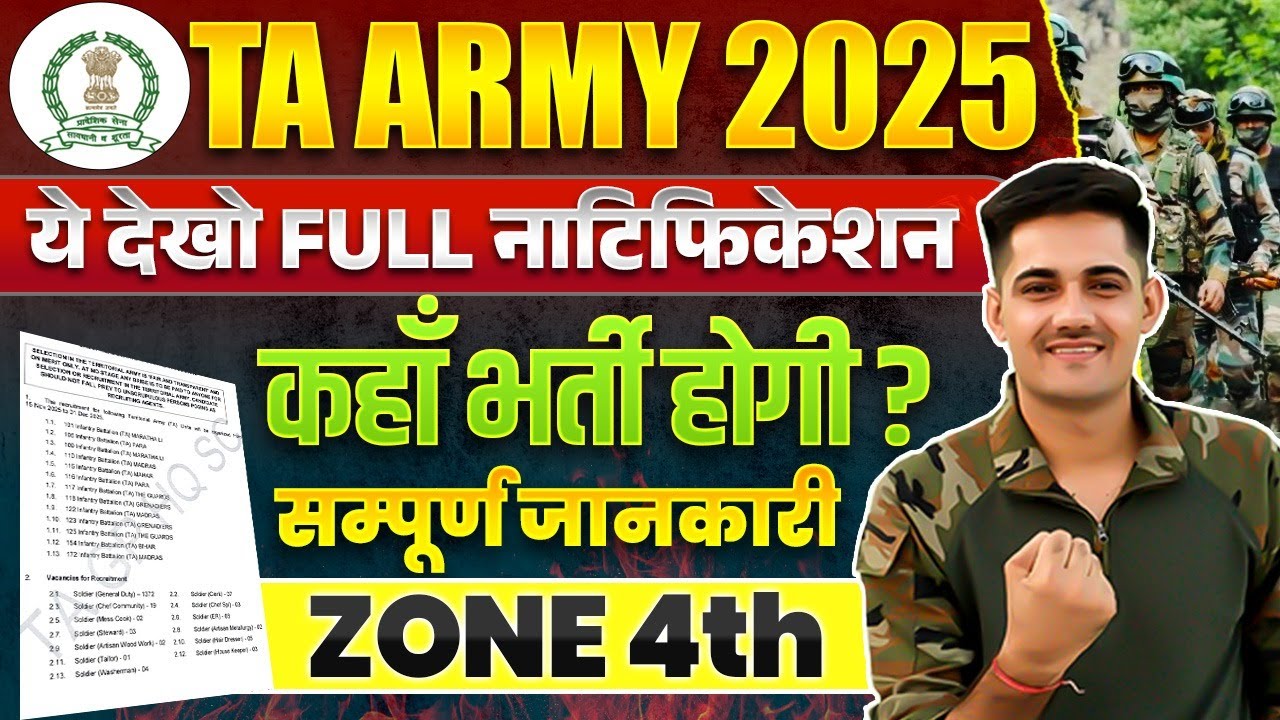 Army TA Bharti Full Notification 2025 |TA Official Notification 2025 ...