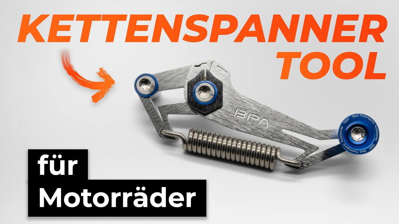 Motorradkette richtig spannen mit BPA-Racing Kettenspanner! ⛓️💥🏍️ - YouTube