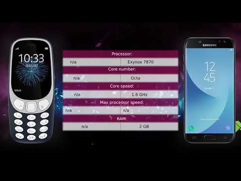 Nokia 3310 vs Samsung Galaxy J5 2017 - Phone comparison