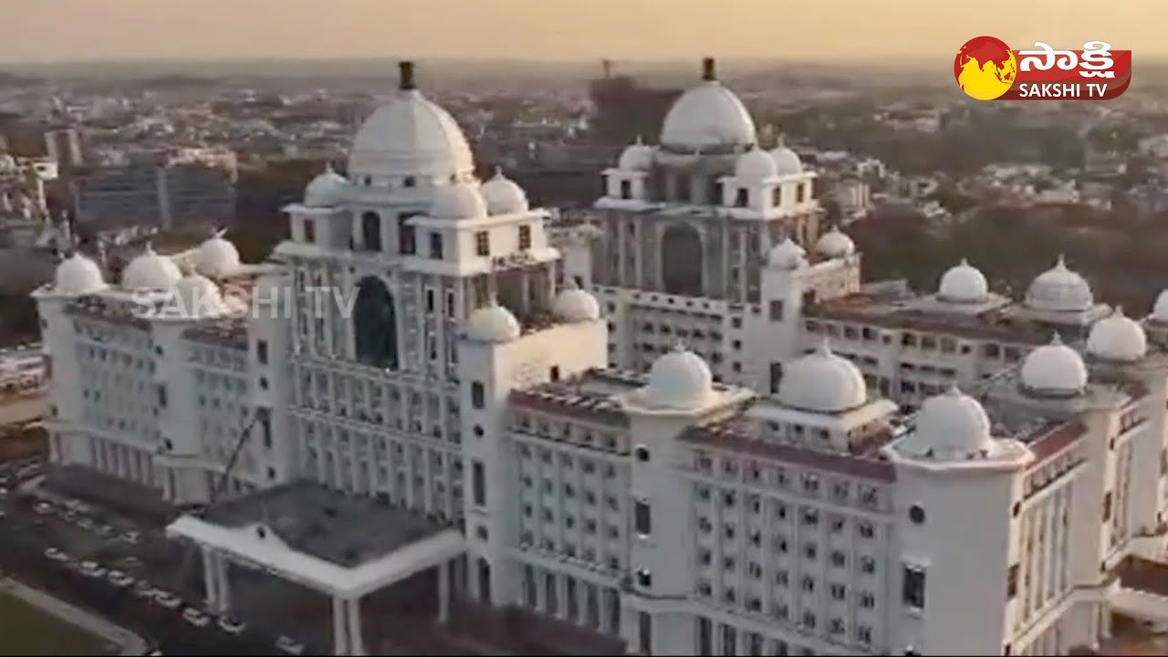 Drone Visuals of Telangana New Secretariat | Hussain Sagar Hyderabad ...