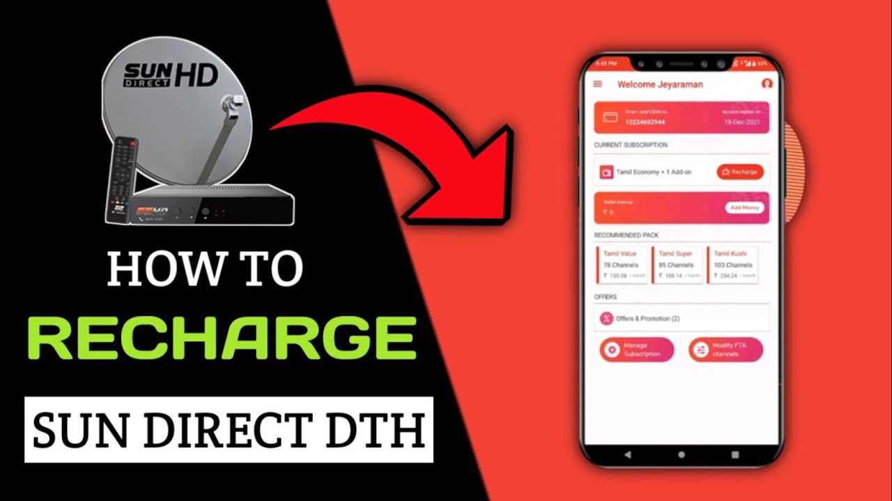 How to Recharge Sun Direct Online | Sun Direct Recharge Kaise Karen ...