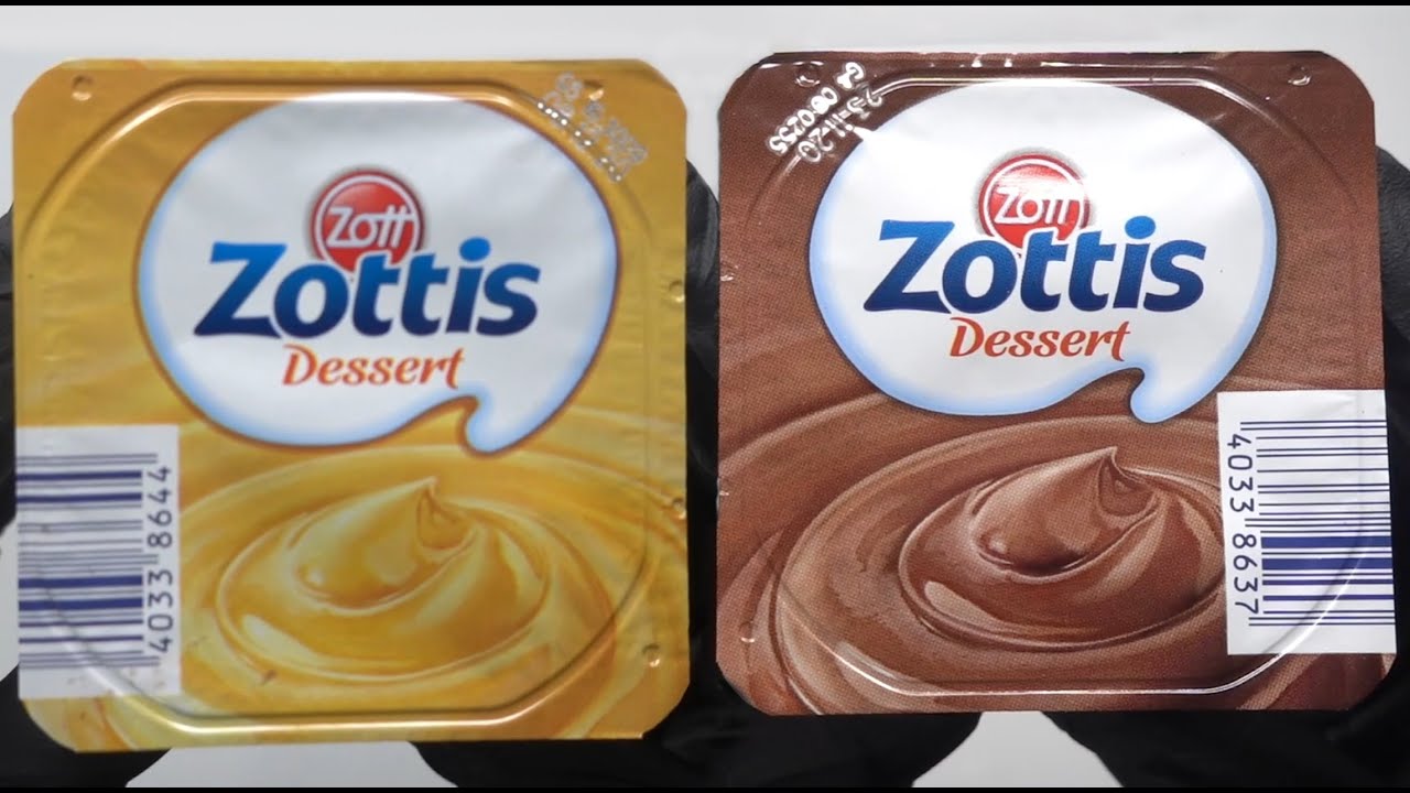ASMR Unboxing Zottis Vanilla & Chocolate Flavoured Dessert - YouTube