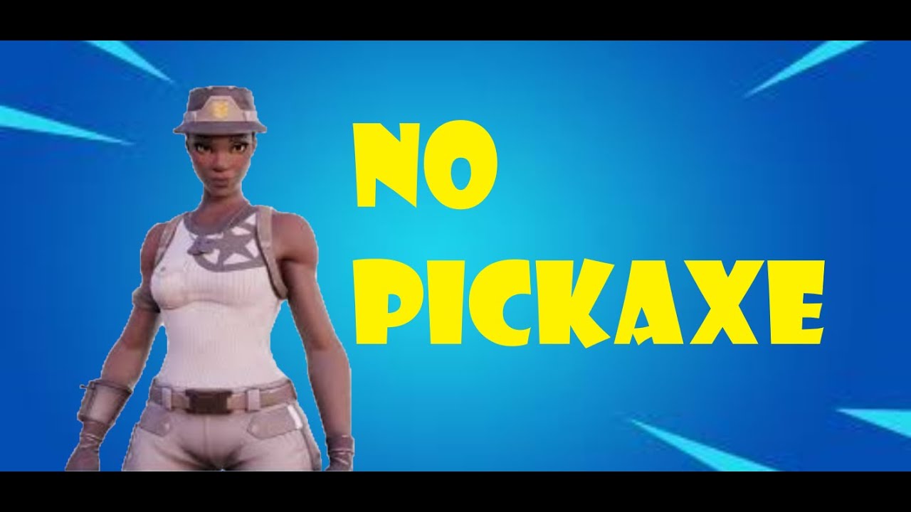 Winning The No Pickaxe Challenge In Fortnite Battle Royale - YouTube