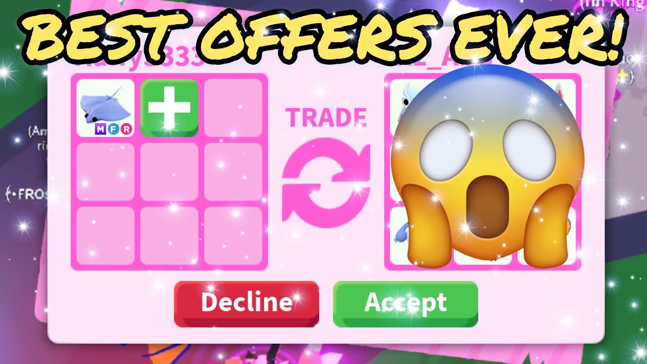 Trading mega neon stingray in rich adopt me severs 🤯😱 - YouTube