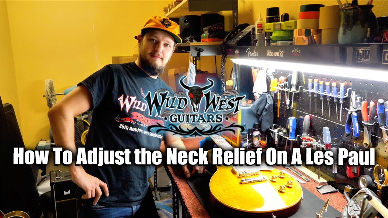 How To Adjust The Neck Relief On A Les Paul - YouTube