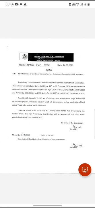 OSSC combined Technical Service updated notice - YouTube