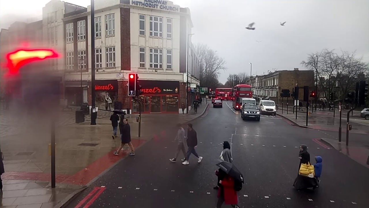 FULL ROUTE VISUAL | London Bus Route 134 - Tottenham Court Rd to North ...