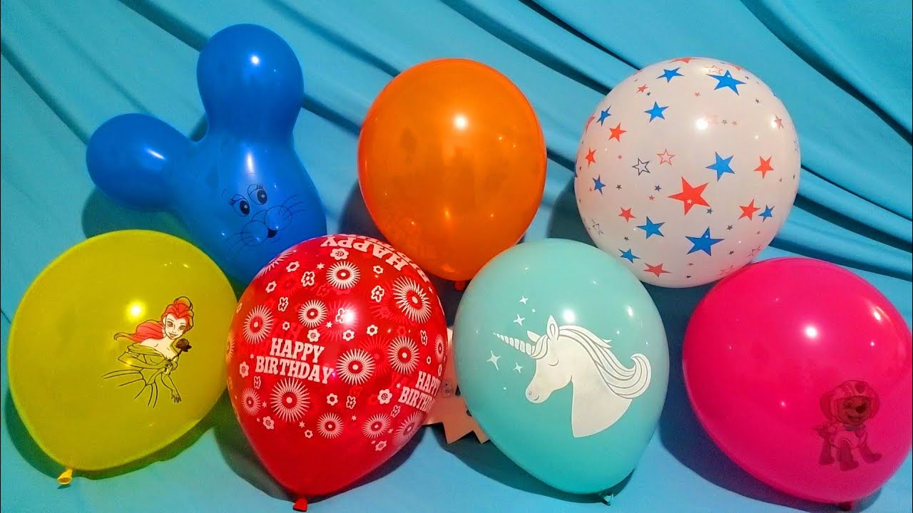 FUN BIRTHDAY BALLOONS POP PART 186!!! - YouTube