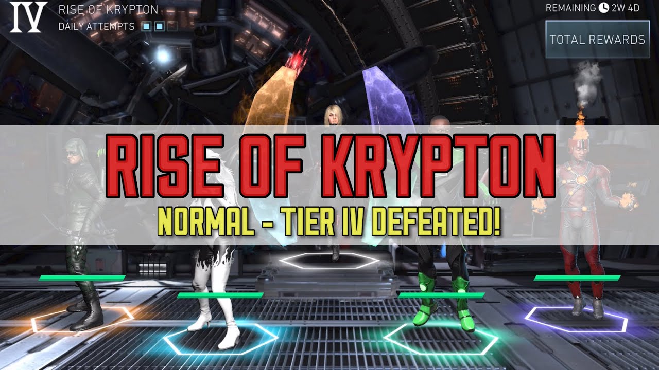 Injustice 2 Mobile | Rise of Krypton - Normal - Tier IV Defeated! - YouTube