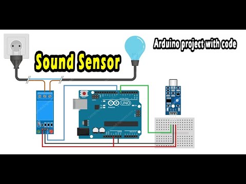 sound sensor with arduino and relay/कोई भी अबाज करने पर लाइट वन्द या ...