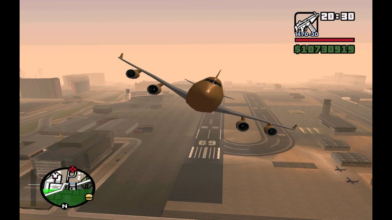 GTA V Planes in GTA San Andreas #3 (GTA V 747 Adios Airlines MOD ...