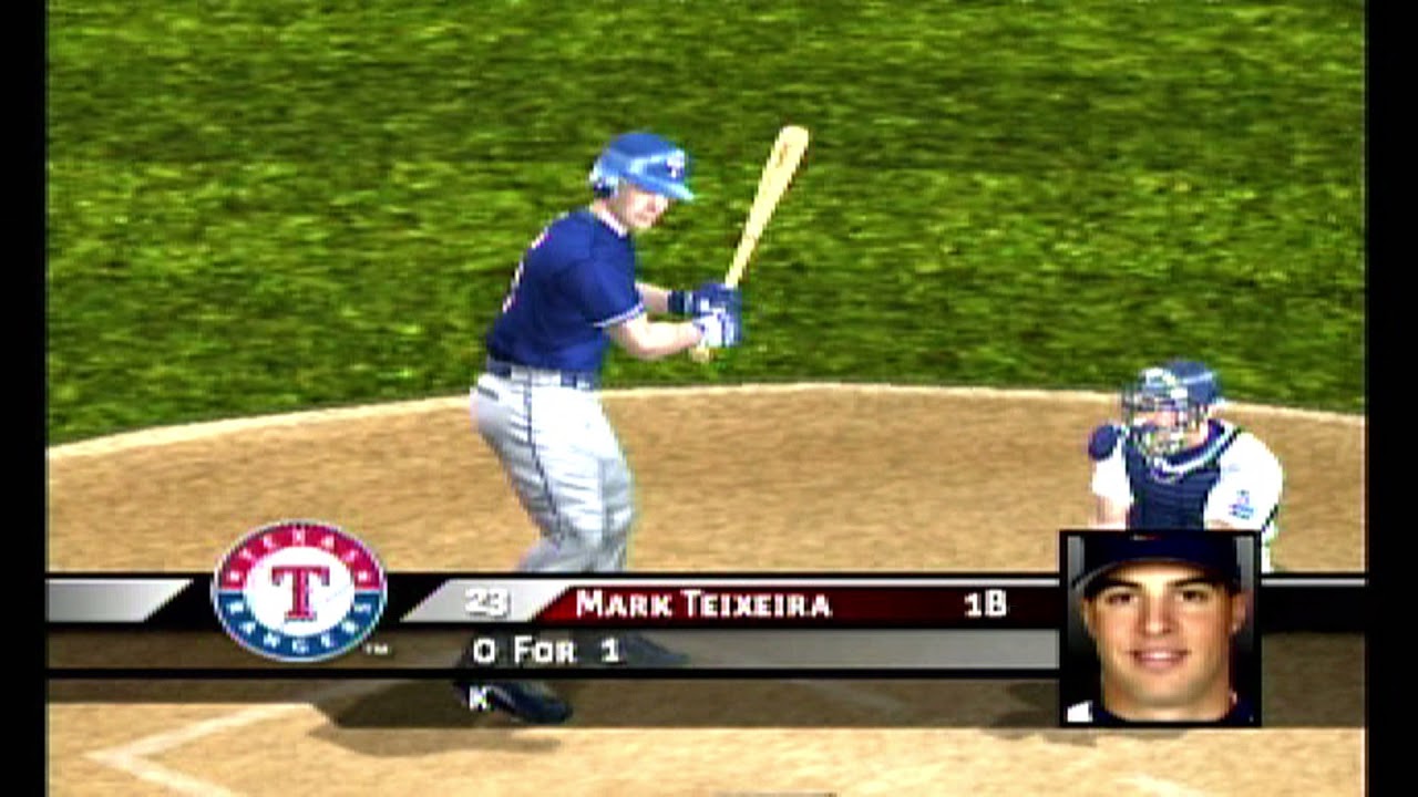 MVP Baseball 2004 - Texas Rangers vs Los Angeles Dodgers - YouTube