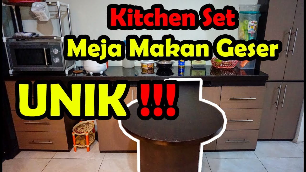 UNIK !!! Kitchen Set dan Meja Makan Geser Fleksibel - YouTube