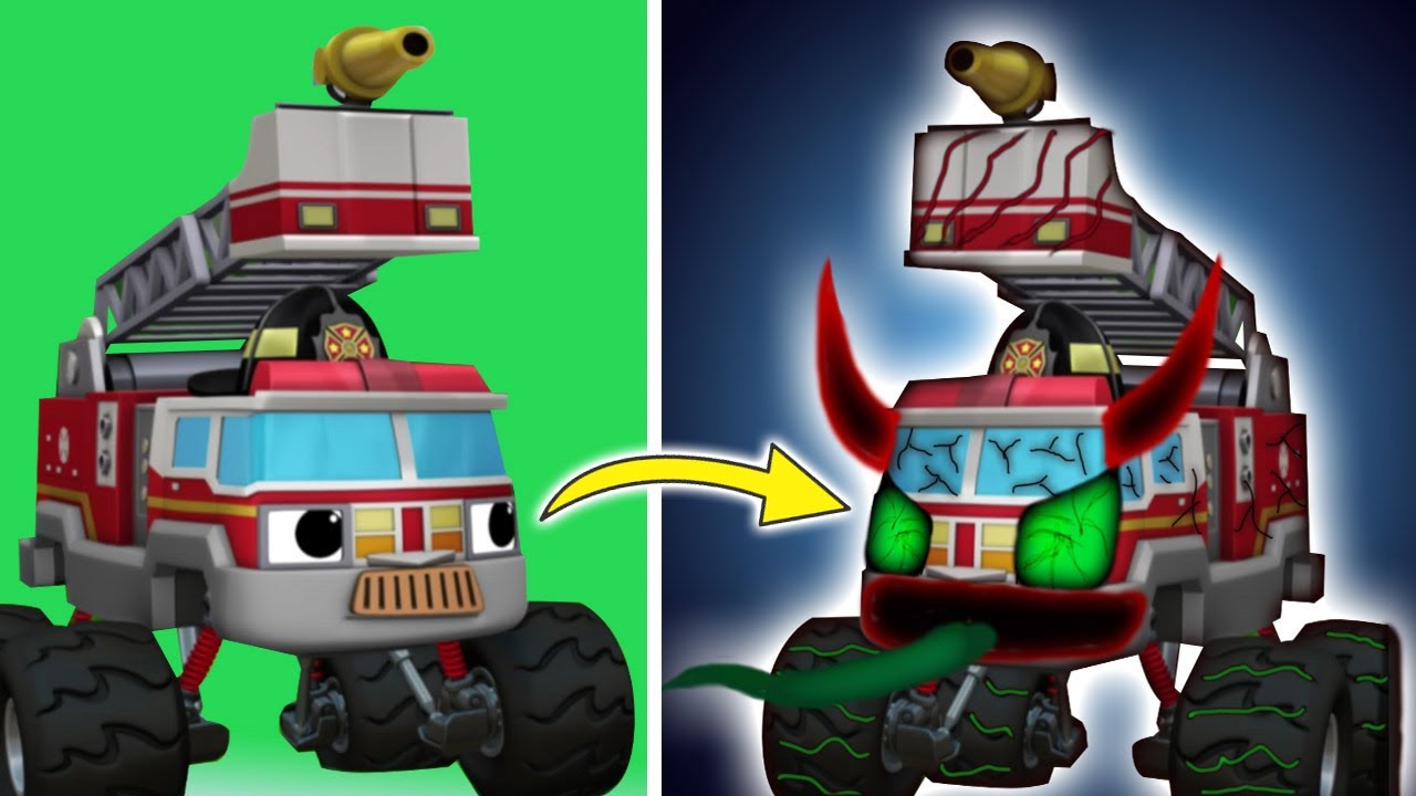 Blaze and The Monster Machines FIRE FIGHTER Characters Horror/Monster ...
