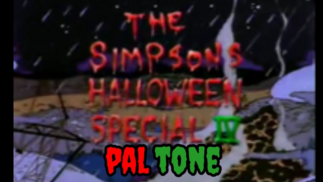 the Simpsons treeehouse of horror lv intro pal tone - YouTube