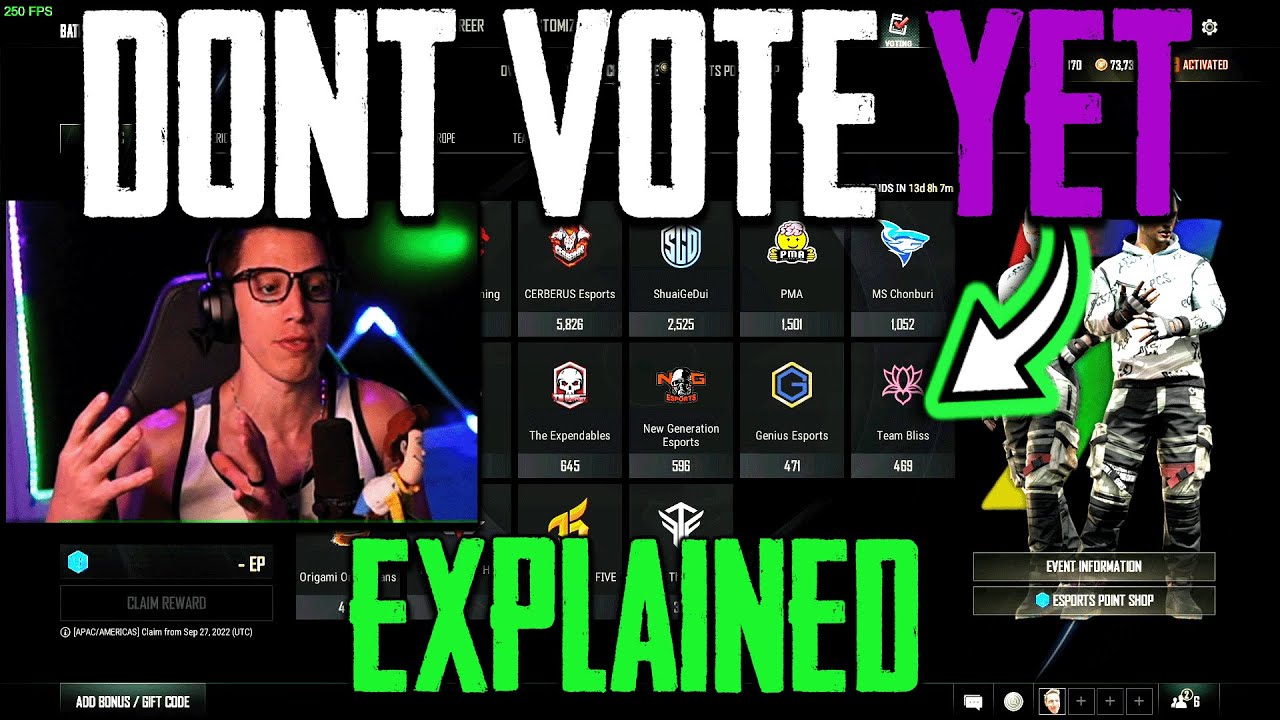 PUBG PICK EM CHALLENGE TIPS FOR PCS7 | PUBG CONTINENTAL SERIES 7 VOTING ...