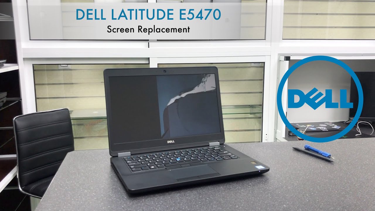 Broken screen (Dell Latitude E5470) Replacement Disassembly - YouTube