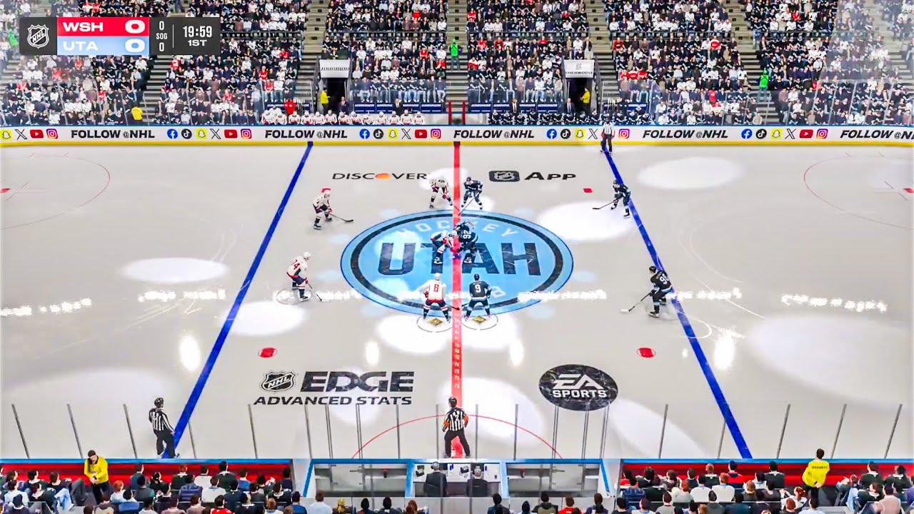 Utah Hockey Club vs Washington Capitals 11/18/2024 NHL 25 Gameplay ...