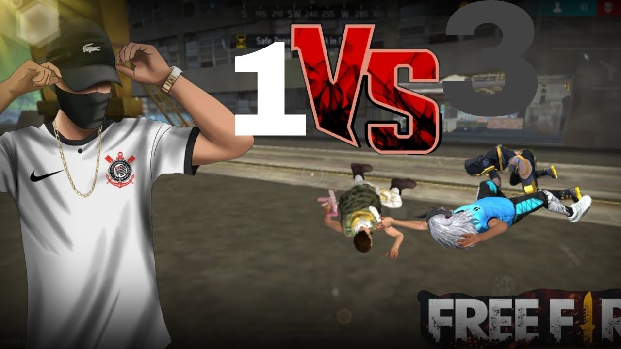 1 VS 3 IN FREE FIRE - YouTube