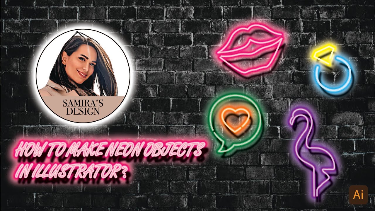 How to make Neon Objects In Illustrator? - YouTube