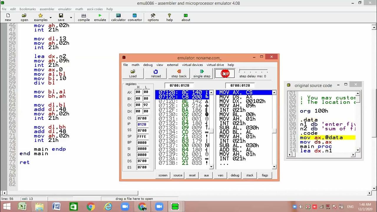 Assembly Language (emu8086) | Lecture - 07 - YouTube