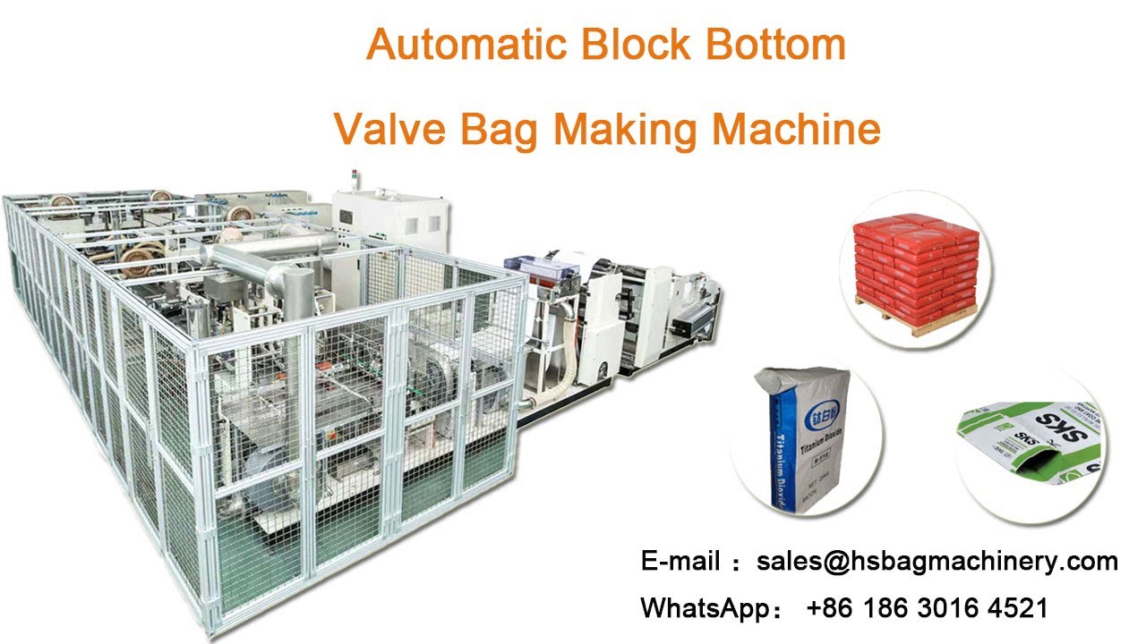 Automatic Block Bottom Cement Valve Bag Making Machine | China PP Woven ...