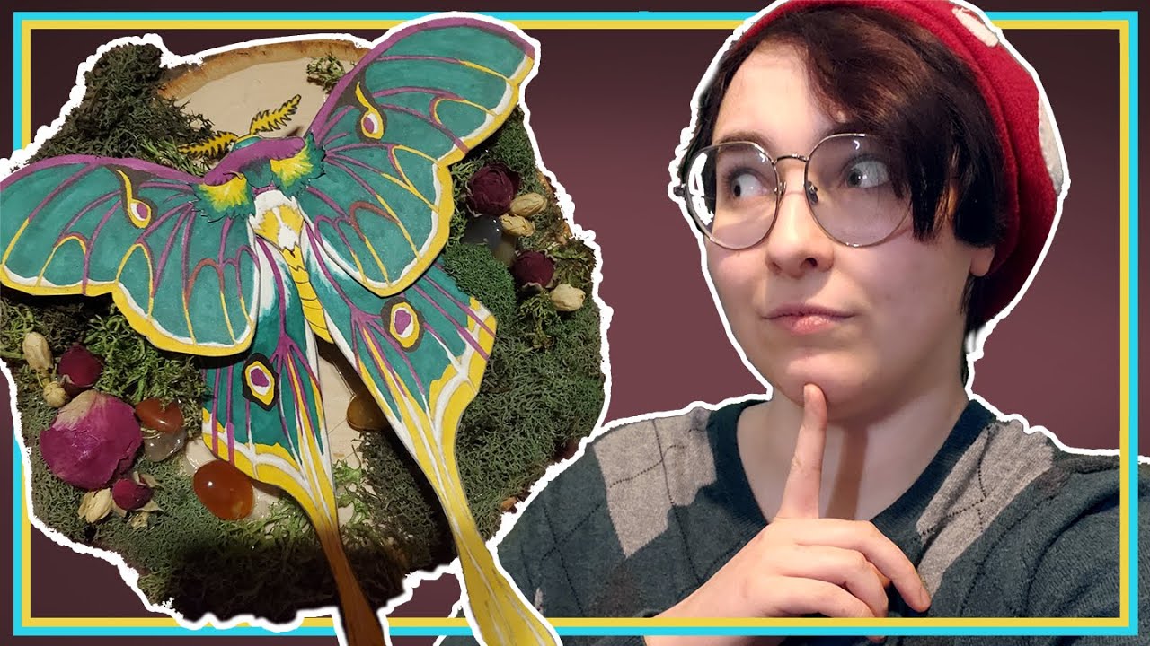 I tried the Lunar Moth Paper Taxidermy Kit from Beastie and Bone - YouTube