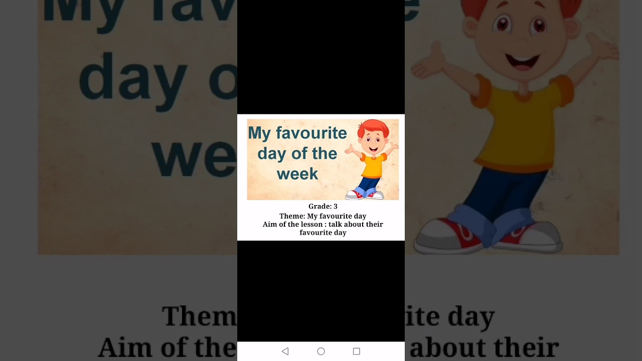 Smiles 3. 3rd grade. My favourite day - YouTube