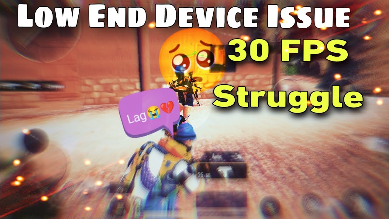 LOW END DEVICE PLAYERS BGMI STRUGGLE WHEN ENEMY RUSH 😞 - YouTube