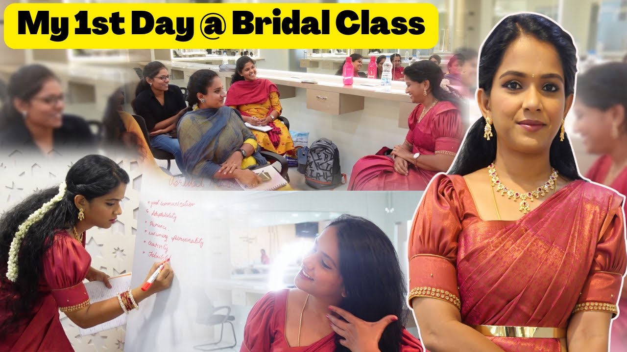 🤩My 1st day of Professional Bridal Master Class 2nd Batch!! - YouTube