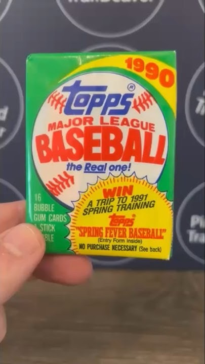 1990 Topps Baseball Card Wax Pack [quick Rip Ep#149] #shorts # 