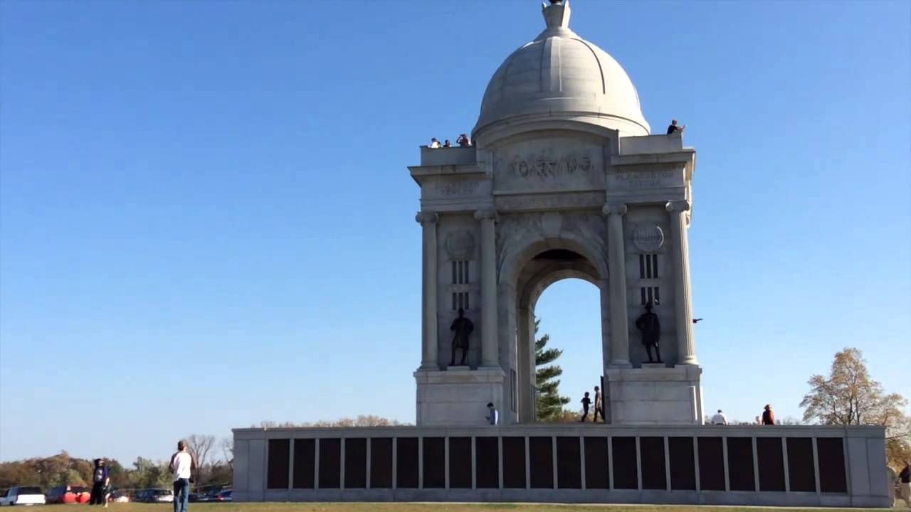 Learning about the Pennsylvania Monument in Gettysburg - YouTube
