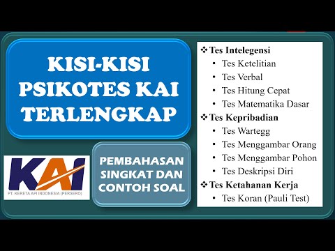 Kisi-kisi Lengkap Psikotes KAI Terbaru 2026 - Rekrutmen Ekternal KAI
