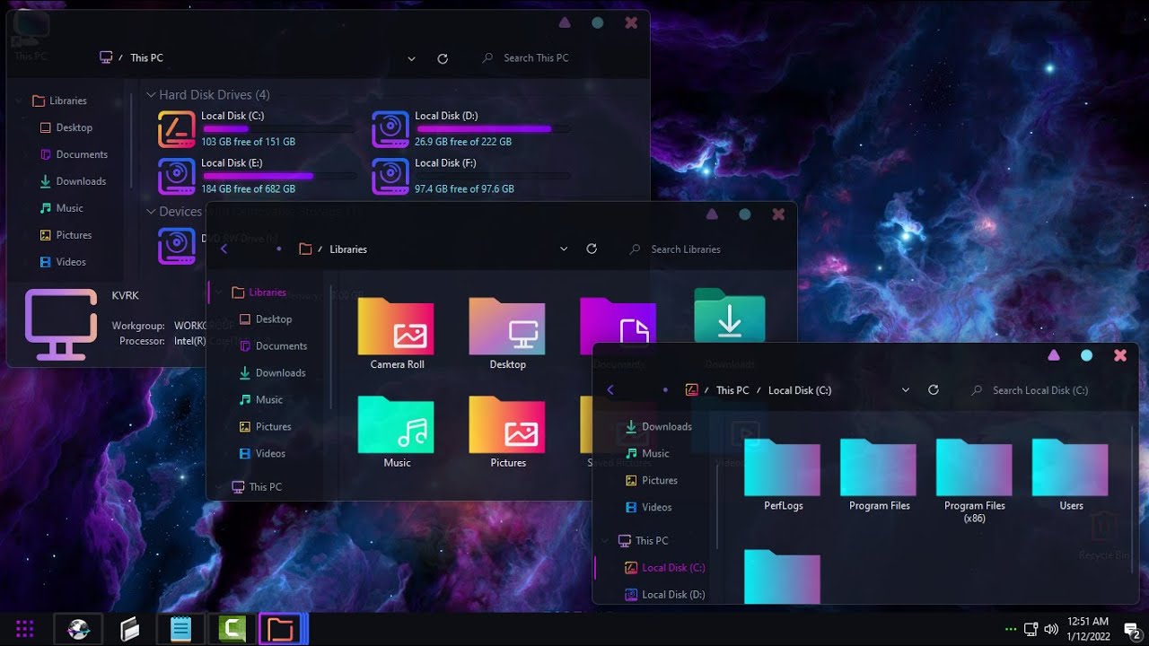 How to make Windows 11 to look better with custom theme and Icon Pack ...