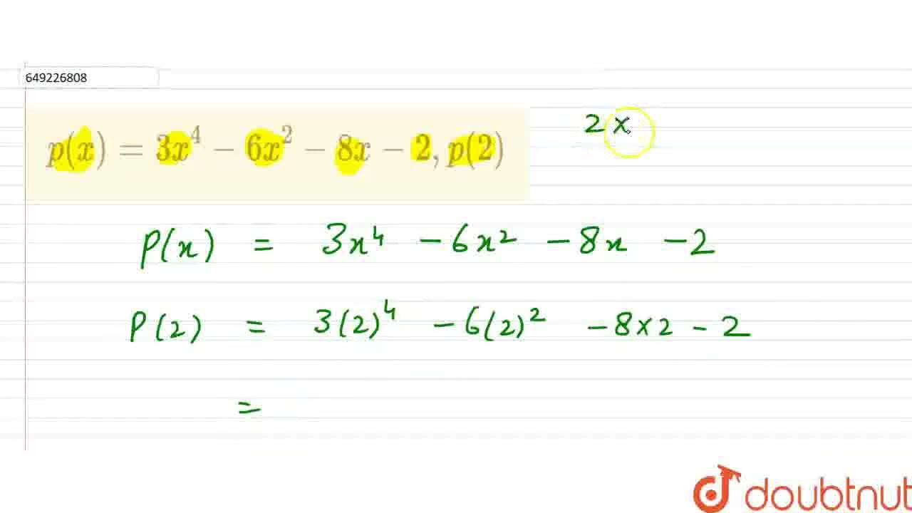 P x 3x 4 6x 2 8x 2 P 2 CLASS 12 WEB QUESTIONS MATHS P x 3x 4 6x 2 8x 2 P 2 CLASS 12 WEB QUESTIONS MATHS